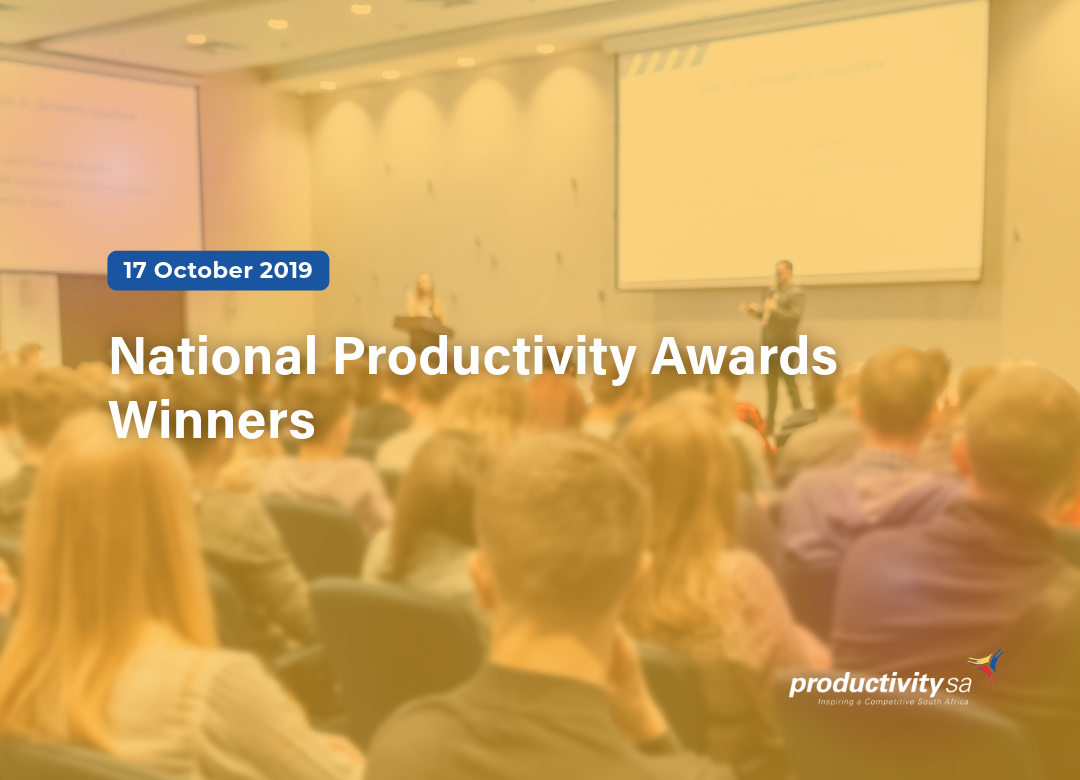 National Productivity Awards Winners - Productivity SA